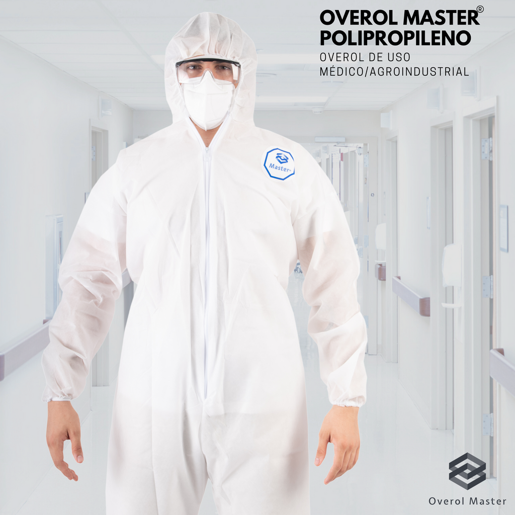 Overol Desechable Blanco Grado Hospitalario | Overol Master – Overol ...