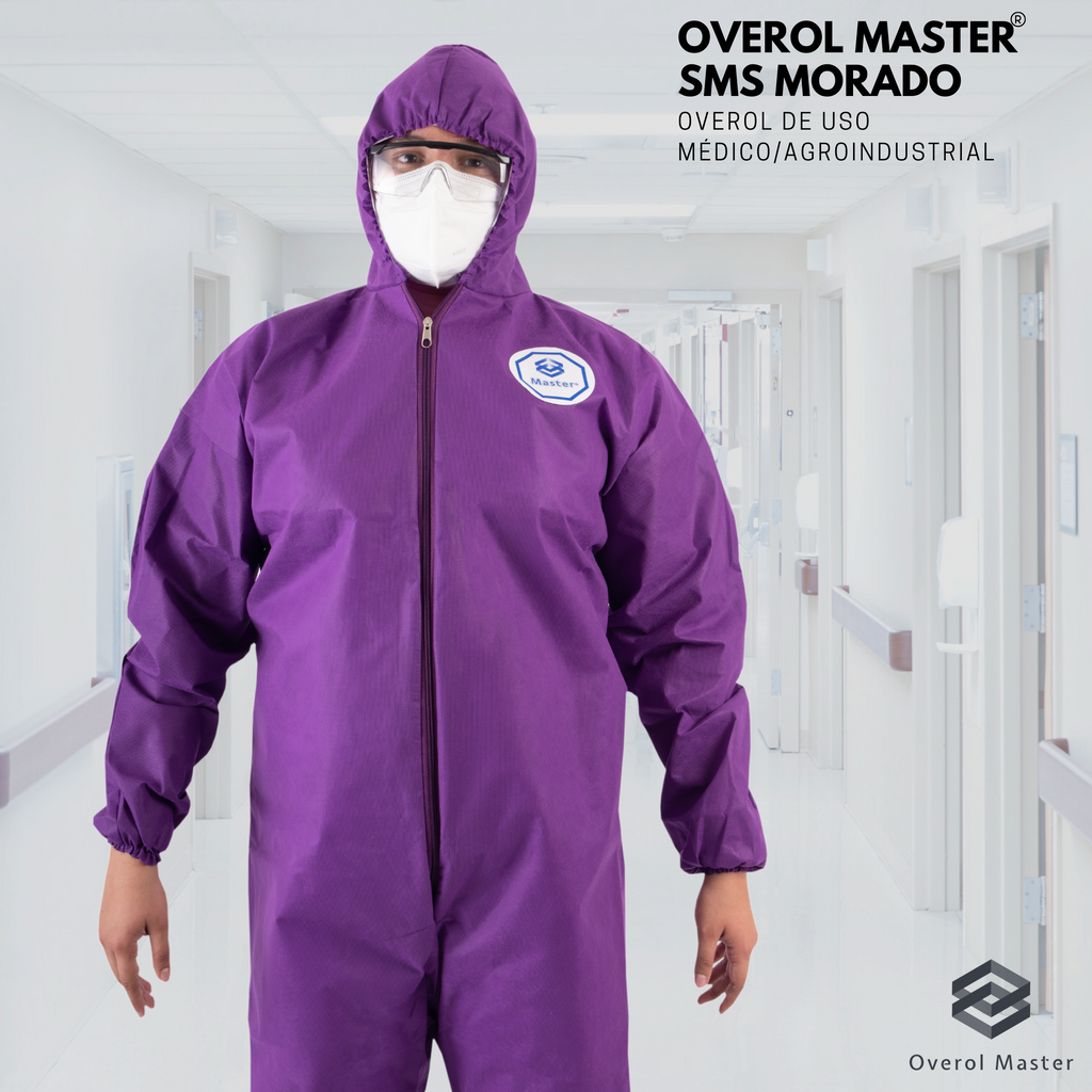 Overol Desechable Morado Grado Hospitalario | Overol Master – Overol ...