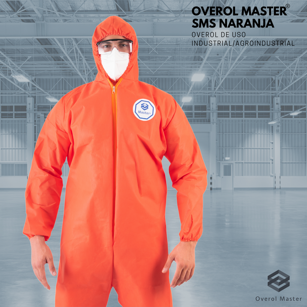 Overol Desechable Naranja Grado Hospitalario | Overol Master – Overol ...
