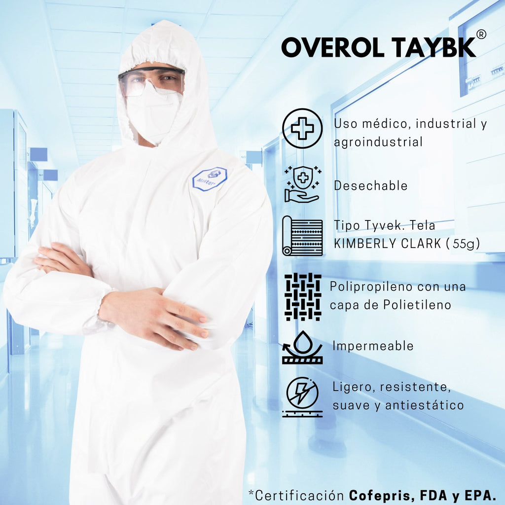 Overol Desechable TAYBK Laminado | Overol Master – Overol Master®